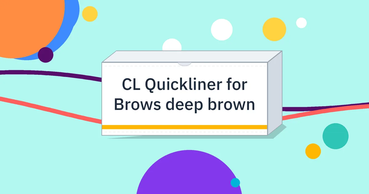 Symbolbild: Packung mit der Aufschrift CL Quickliner for Brows deep brown (PZN 20028839) – Verfügbarkeit und Bezug in Apotheken in Frankfurt am Main