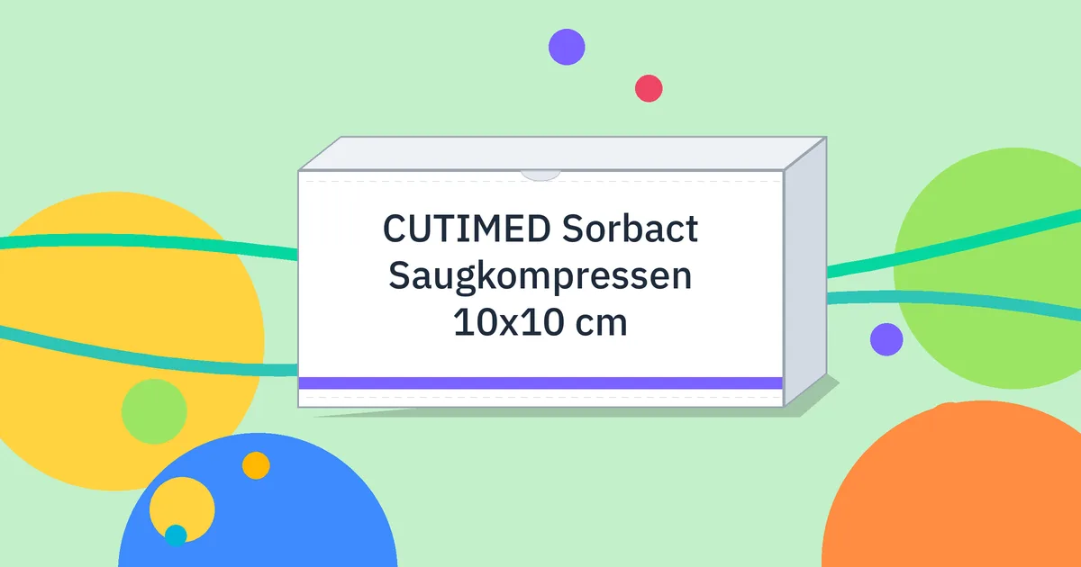 Symbolbild: Packung mit der Aufschrift CUTIMED Sorbact Saugkompressen 10x10 cm (PZN 20104428) – Verfügbarkeit und Bezug in Apotheken in Frankfurt am Main