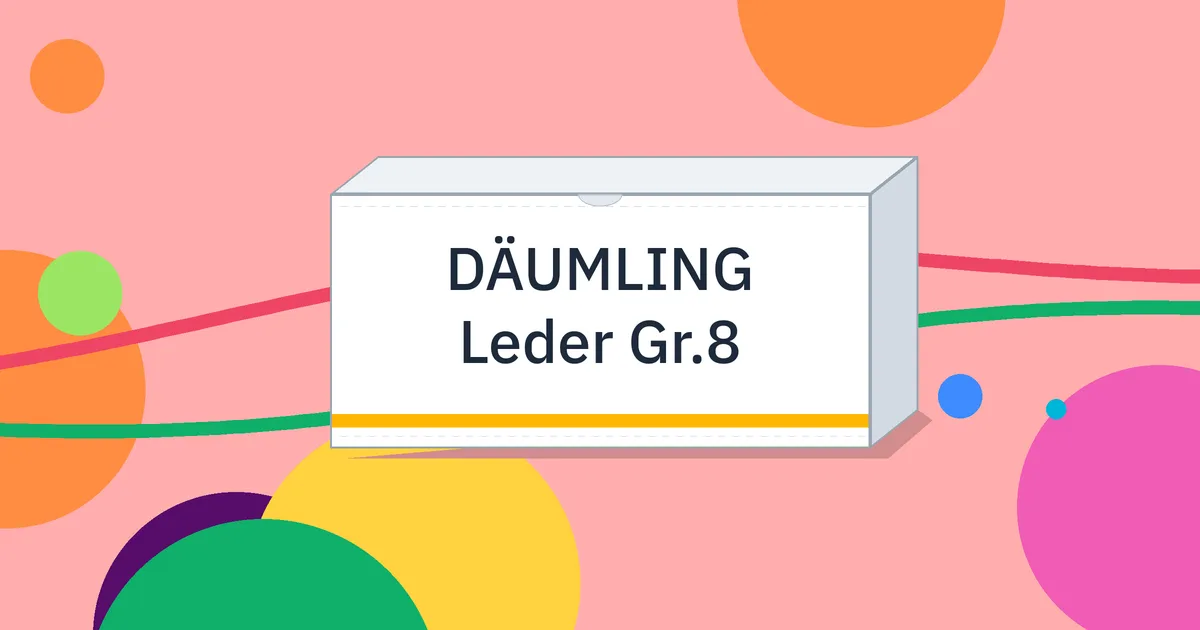 Symbolbild: Packung mit der Aufschrift DÄUMLING Leder Gr.8 (PZN 03237010) – Verfügbarkeit und Bezug in Apotheken in Frankfurt am Main