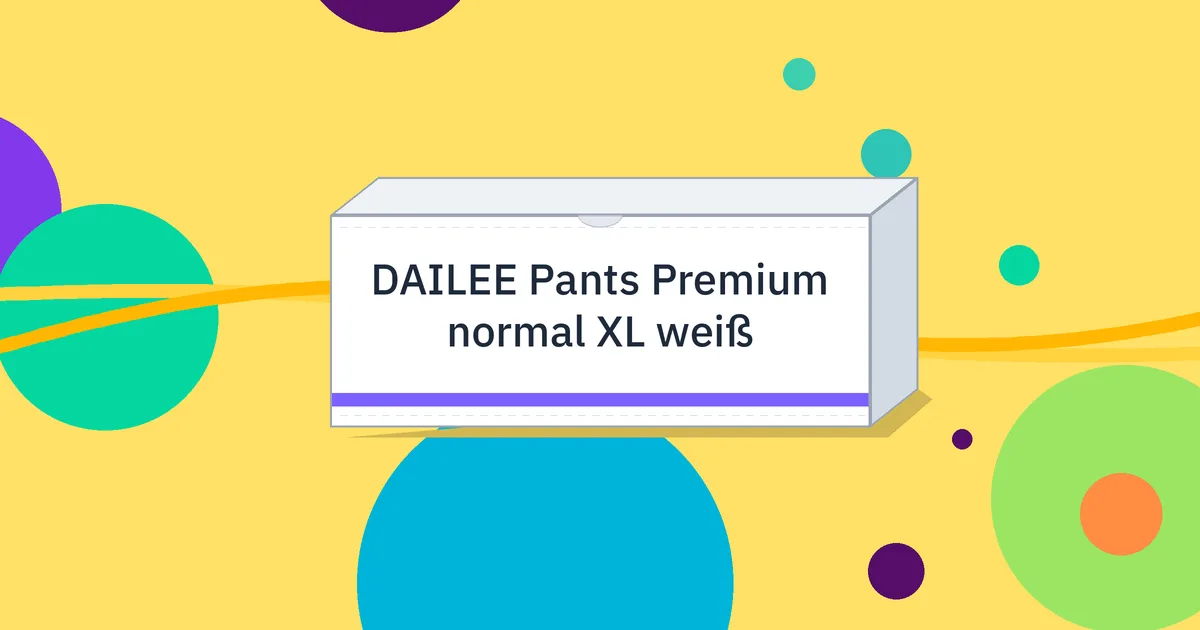 Symbolbild: Packung mit der Aufschrift DAILEE Pants Premium normal XL weiß (PZN 15240810) – Verfügbarkeit und Bezug in Apotheken in Frankfurt am Main