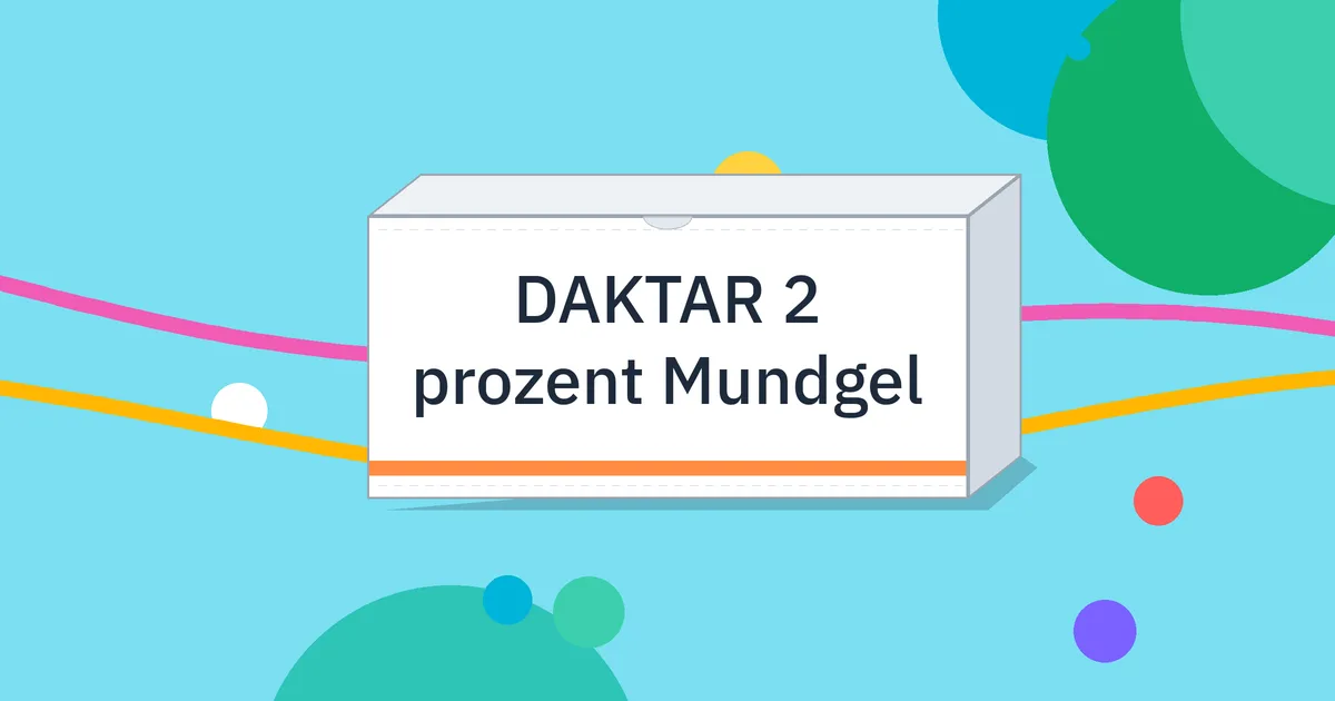 Symbolbild: Packung mit der Aufschrift DAKTAR 2 prozent Mundgel (PZN 20548088) – Verfügbarkeit und Bezug in Apotheken in Frankfurt am Main