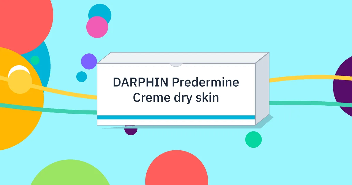 Symbolbild: Packung mit der Aufschrift DARPHIN Predermine Creme dry skin (PZN 18296403) – Verfügbarkeit und Bezug in Apotheken in Frankfurt am Main