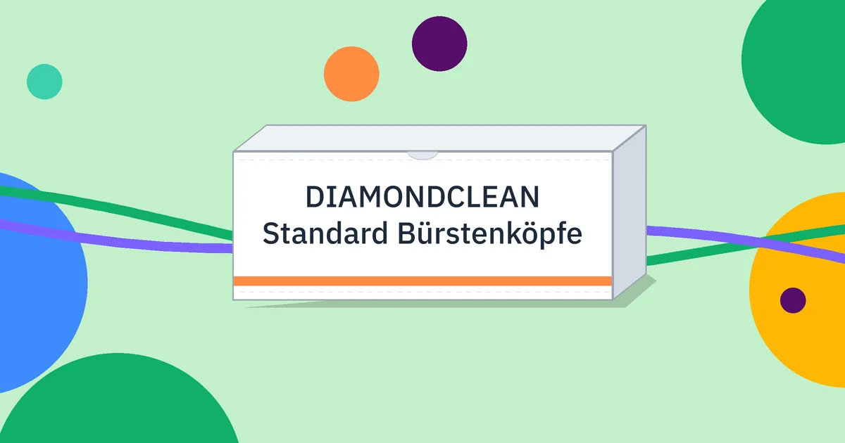 Symbolbild: Packung mit der Aufschrift DIAMONDCLEAN Standard Bürstenköpfe (PZN 11069319) – Verfügbarkeit und Bezug in Apotheken in Frankfurt am Main