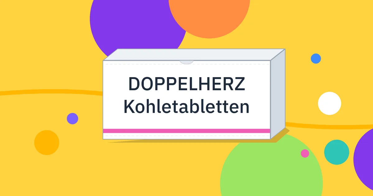 Symbolbild: Packung mit der Aufschrift DOPPELHERZ Kohletabletten (PZN 19946116) – Verfügbarkeit und Bezug in Apotheken in Frankfurt am Main
