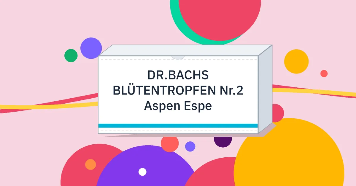 Symbolbild: Packung mit der Aufschrift DR.BACHS BLÜTENTROPFEN Nr.2 Aspen Espe (PZN 17193285) – Verfügbarkeit und Bezug in Apotheken in Frankfurt am Main