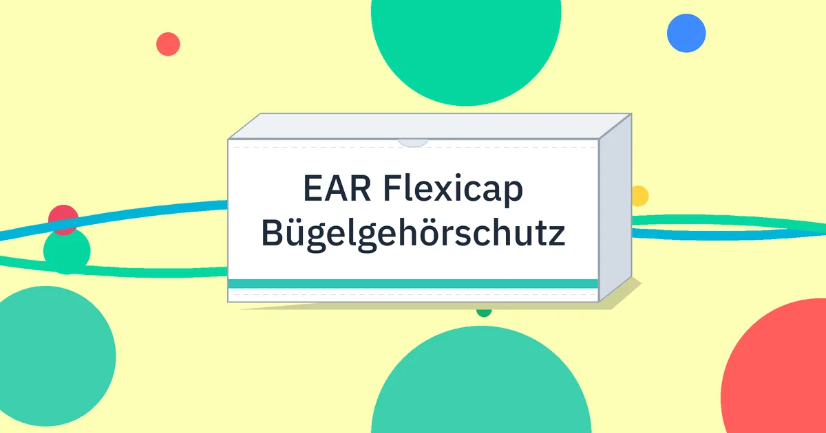 Symbolbild: Packung mit der Aufschrift EAR Flexicap Bügelgehörschutz (PZN 01787539) – Verfügbarkeit und Bezug in Apotheken in Frankfurt am Main