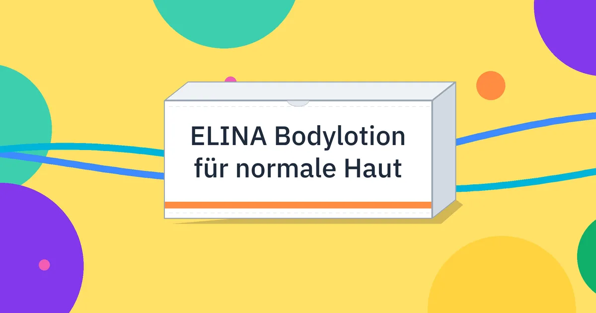 Symbolbild: Packung mit der Aufschrift ELINA Bodylotion für normale Haut (PZN 07590654) – Verfügbarkeit und Bezug in Apotheken in Frankfurt am Main