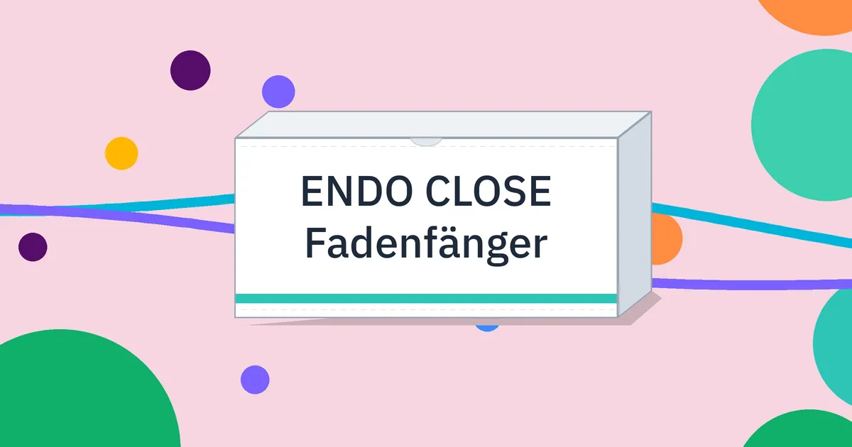 Symbolbild: Packung mit der Aufschrift ENDO CLOSE Fadenfänger (PZN 07602848) – Verfügbarkeit und Bezug in Apotheken in Frankfurt am Main