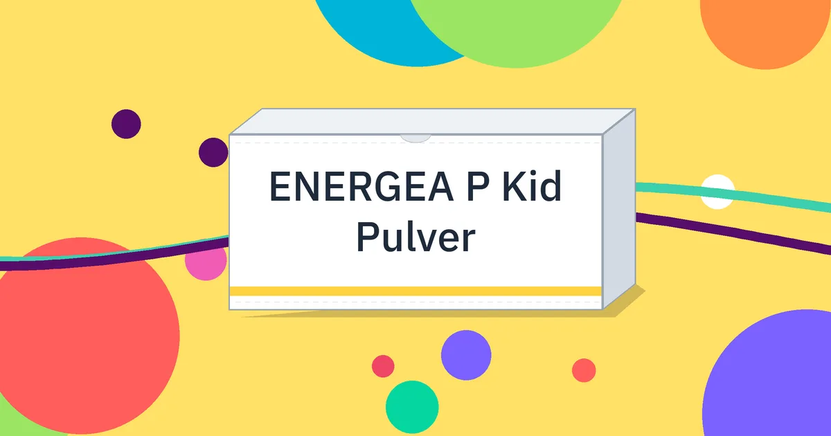 Symbolbild: Packung mit der Aufschrift ENERGEA P Kid Pulver (PZN 16574418) – Verfügbarkeit und Bezug in Apotheken in Frankfurt am Main