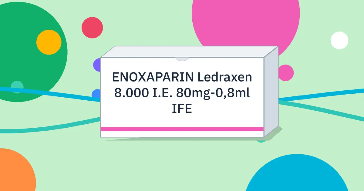Symbolbild: Packung mit der Aufschrift ENOXAPARIN Ledraxen 8.000 I.E. 80mg-0,8ml IFE (PZN 16203194) – Verfügbarkeit und Bezug in Apotheken in Frankfurt am Main