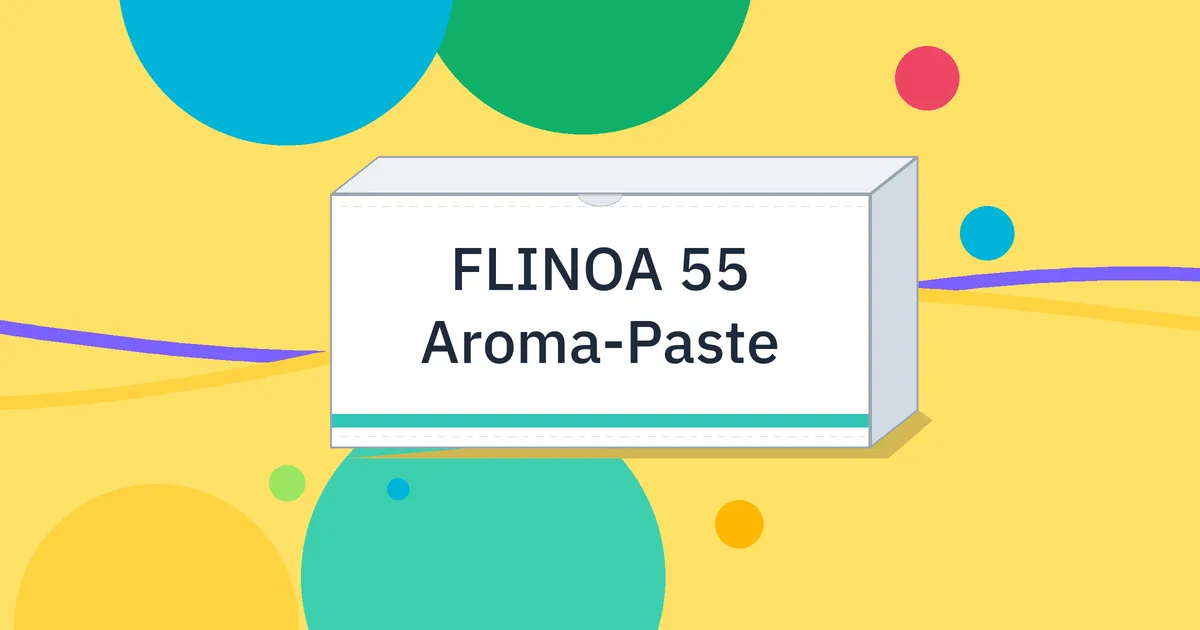 Symbolbild: Packung mit der Aufschrift FLINOA 55 Aroma-Paste (PZN 19845651) – Verfügbarkeit und Bezug in Apotheken in Frankfurt am Main