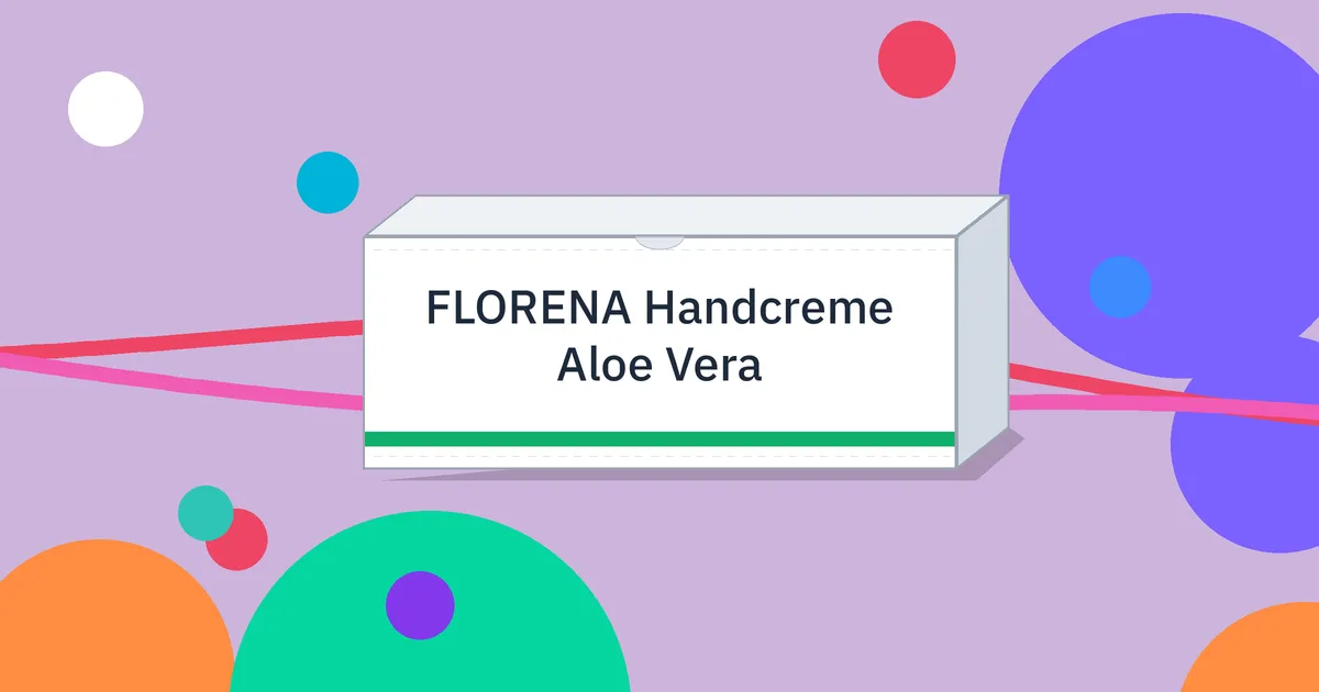 Symbolbild: Packung mit der Aufschrift FLORENA Handcreme Aloe Vera (PZN 17625939) – Verfügbarkeit und Bezug in Apotheken in Frankfurt am Main