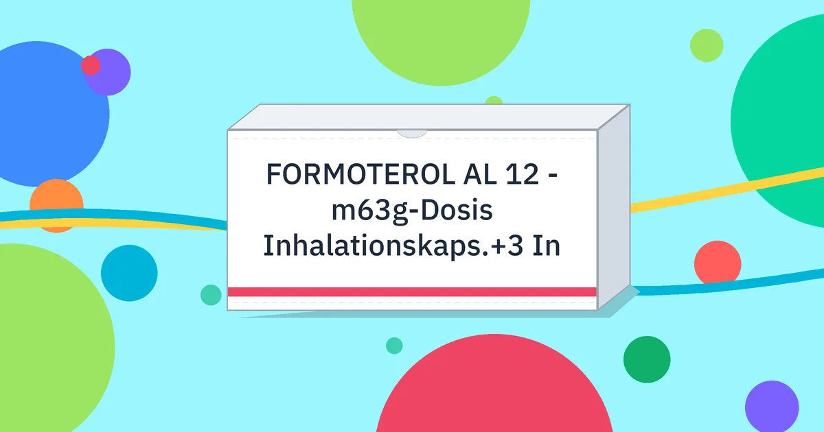 Symbolbild: Packung mit der Aufschrift FORMOTEROL AL 12 -m63g-Dosis Inhalationskaps.+3 In (PZN 06331637) – Verfügbarkeit und Bezug in Apotheken in Frankfurt am Main