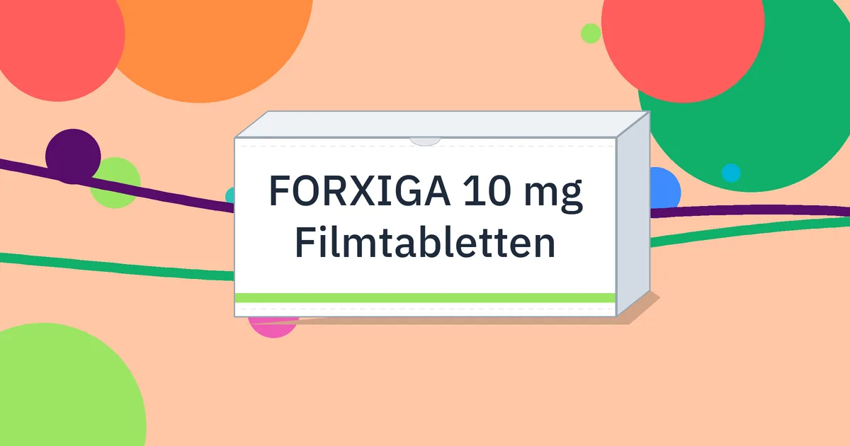 Symbolbild: Packung mit der Aufschrift FORXIGA 10 mg Filmtabletten (PZN 18804561) – Verfügbarkeit und Bezug in Apotheken in Frankfurt am Main