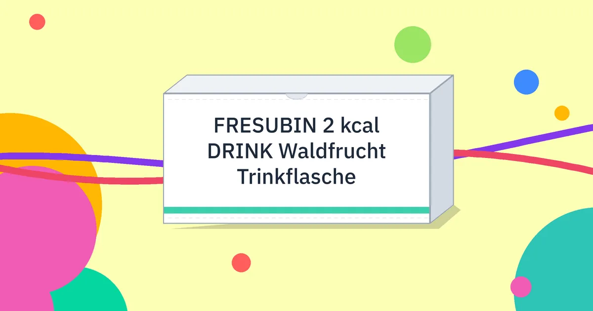 Symbolbild: Packung mit der Aufschrift FRESUBIN 2 kcal DRINK Waldfrucht Trinkflasche (PZN 12144371) – Verfügbarkeit und Bezug in Apotheken in Frankfurt am Main