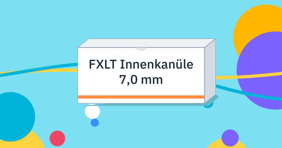 Symbolbild: Packung mit der Aufschrift FXLT Innenkanüle 7,0 mm (PZN 20405905) – Verfügbarkeit und Bezug in Apotheken in Frankfurt am Main