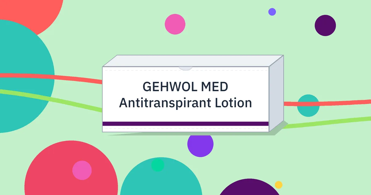 Symbolbild: Packung mit der Aufschrift GEHWOL MED Antitranspirant Lotion (PZN 20101080) – Verfügbarkeit und Bezug in Apotheken in Frankfurt am Main