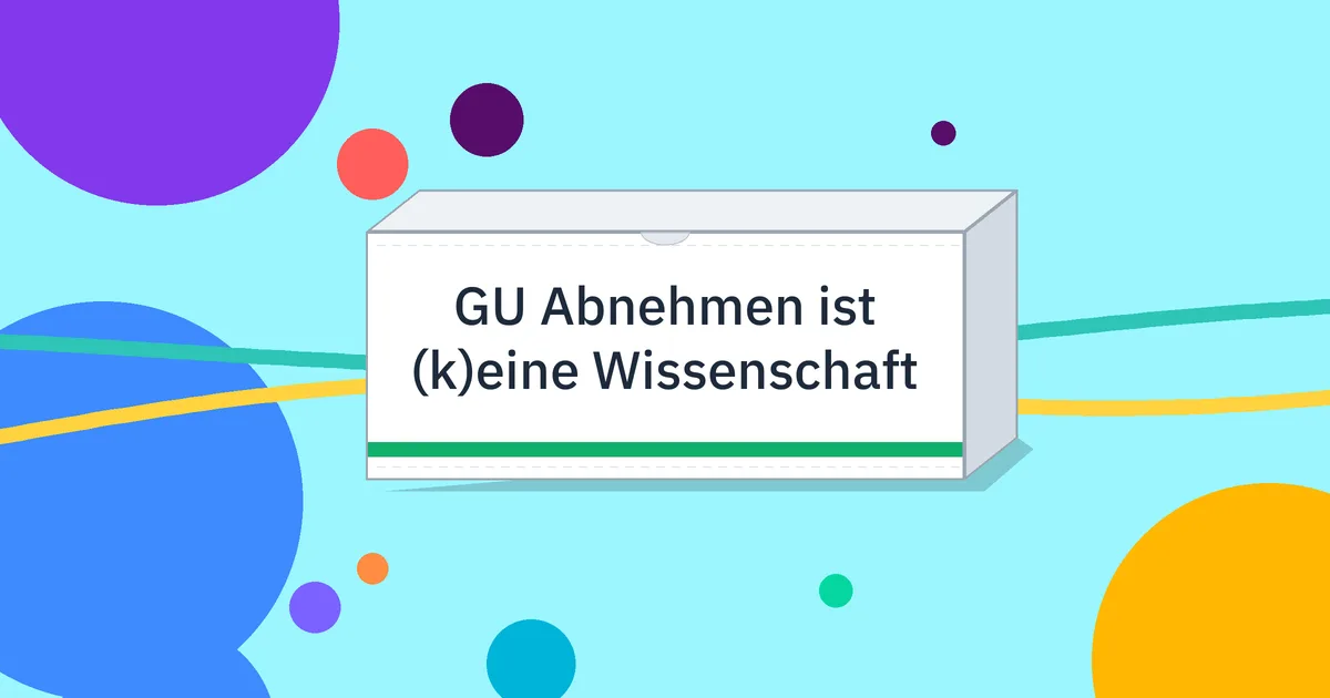 Symbolbild: Packung mit der Aufschrift GU Abnehmen ist (k)eine Wissenschaft (PZN 16904465) – Verfügbarkeit und Bezug in Apotheken in Frankfurt am Main