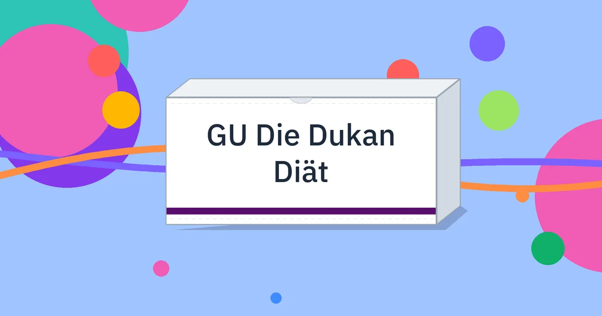 Symbolbild: Packung mit der Aufschrift GU Die Dukan Diät (PZN 18355643) – Verfügbarkeit und Bezug in Apotheken in Frankfurt am Main
