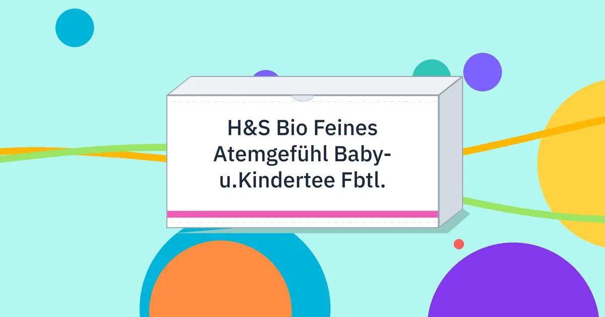 Symbolbild: Packung mit der Aufschrift H&S Bio Feines Atemgefühl Baby- u.Kindertee Fbtl. (PZN 18451536) – Verfügbarkeit und Bezug in Apotheken in Frankfurt am Main