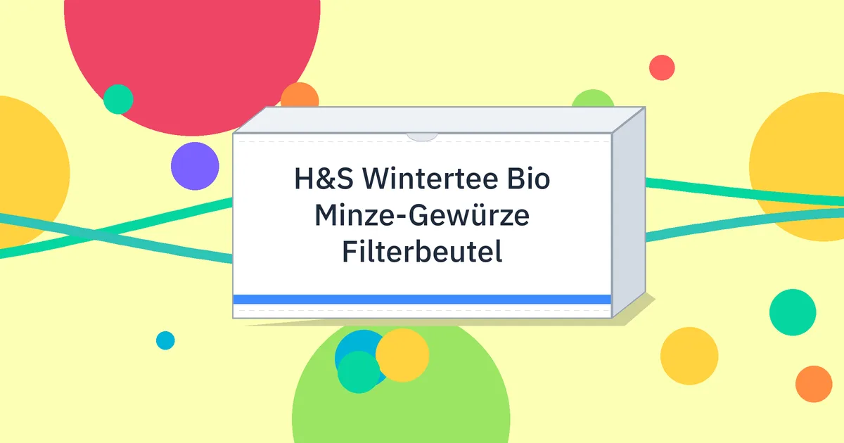 Symbolbild: Packung mit der Aufschrift H&S Wintertee Bio Minze-Gewürze Filterbeutel (PZN 18047350) – Verfügbarkeit und Bezug in Apotheken in Frankfurt am Main