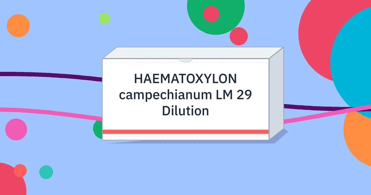 Symbolbild: Packung mit der Aufschrift HAEMATOXYLON campechianum LM 29 Dilution (PZN 13549532) – Verfügbarkeit und Bezug in Apotheken in Frankfurt am Main