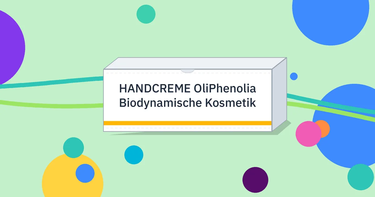 Symbolbild: Packung mit der Aufschrift HANDCREME OliPhenolia Biodynamische Kosmetik (PZN 14057819) – Verfügbarkeit und Bezug in Apotheken in Frankfurt am Main