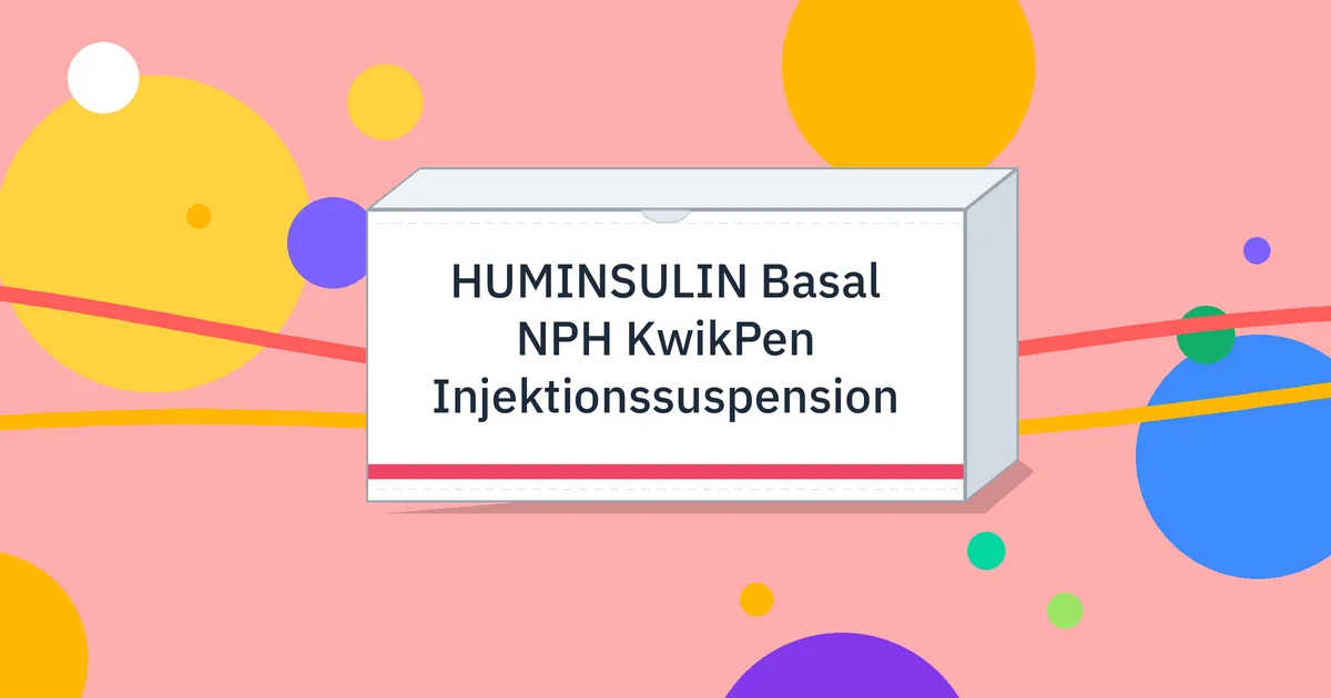 Symbolbild: Packung mit der Aufschrift HUMINSULIN Basal NPH KwikPen Injektionssuspension (PZN 06922114) – Verfügbarkeit und Bezug in Apotheken in Frankfurt am Main