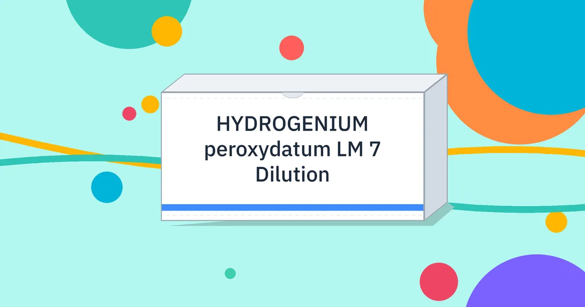 Symbolbild: Packung mit der Aufschrift HYDROGENIUM peroxydatum LM 7 Dilution (PZN 13557158) – Verfügbarkeit und Bezug in Apotheken in Frankfurt am Main