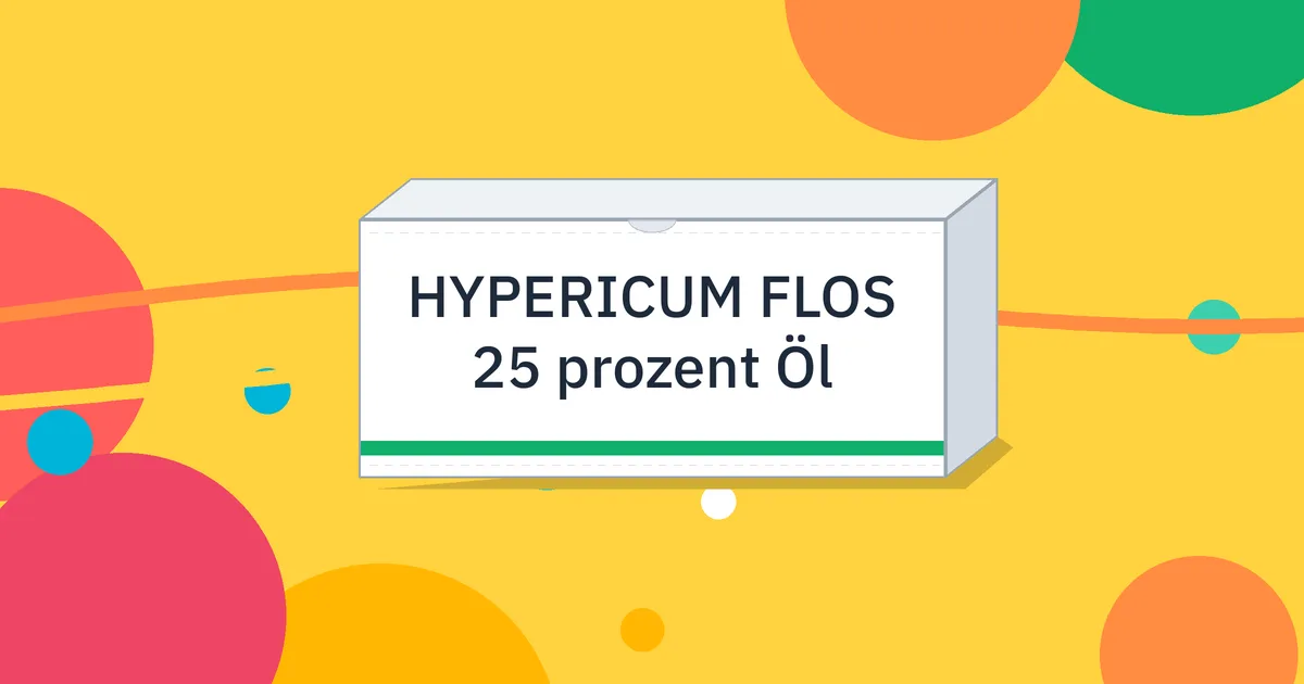 Symbolbild: Packung mit der Aufschrift HYPERICUM FLOS 25 prozent Öl (PZN 01615519) – Verfügbarkeit und Bezug in Apotheken in Frankfurt am Main