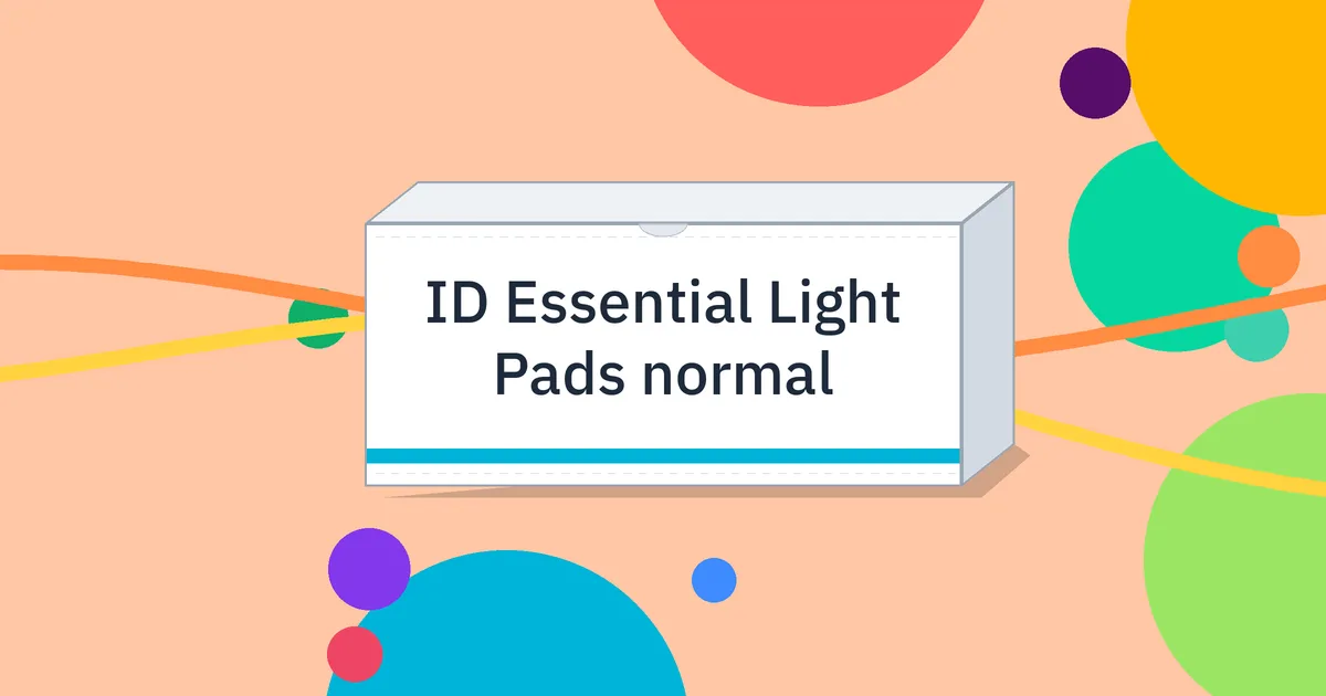 Symbolbild: Packung mit der Aufschrift ID Essential Light Pads normal (PZN 19684722) – Verfügbarkeit und Bezug in Apotheken in Frankfurt am Main