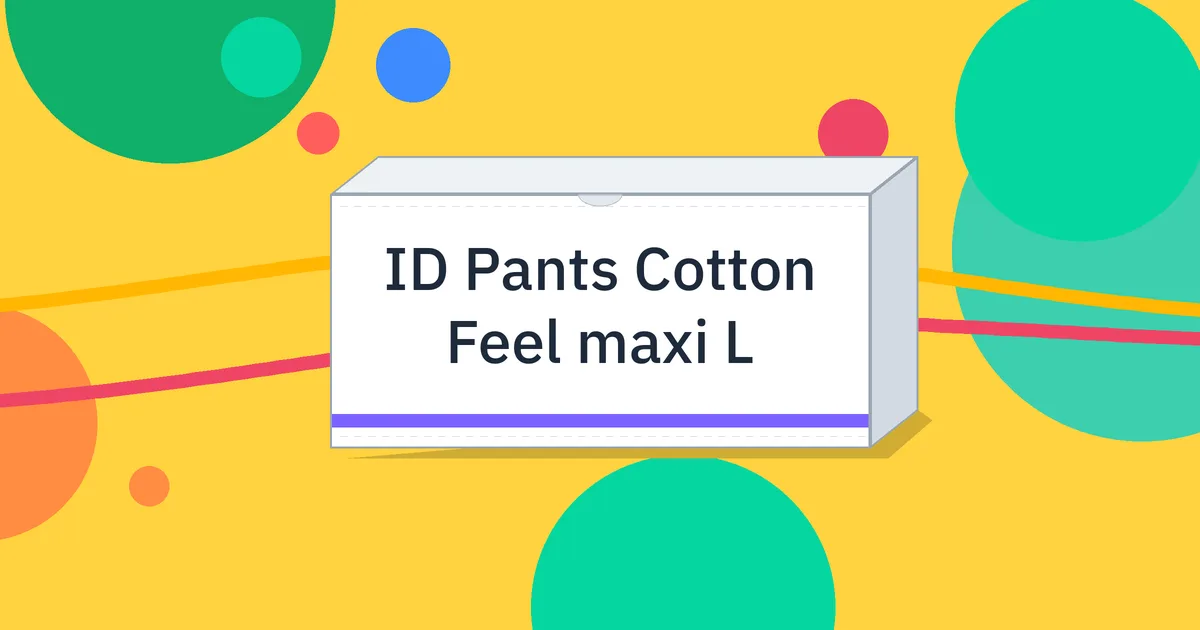 Symbolbild: Packung mit der Aufschrift ID Pants Cotton Feel maxi L (PZN 16508284) – Verfügbarkeit und Bezug in Apotheken in Frankfurt am Main