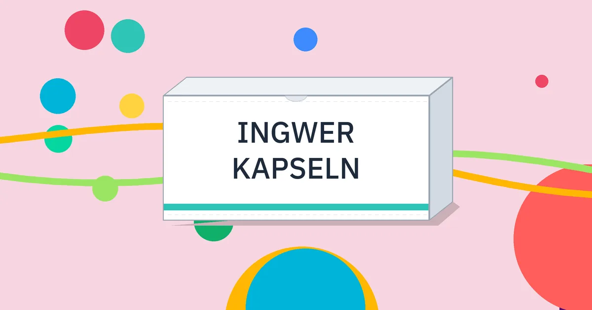 Symbolbild: Packung mit der Aufschrift INGWER KAPSELN (PZN 07749190) – Verfügbarkeit und Bezug in Apotheken in Frankfurt am Main