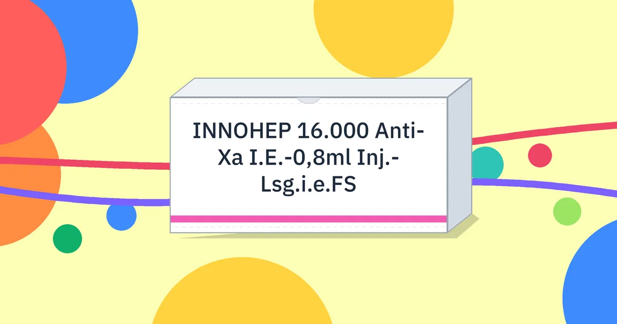 Symbolbild: Packung mit der Aufschrift INNOHEP 16.000 Anti-Xa I.E.-0,8ml Inj.-Lsg.i.e.FS (PZN 18379939) – Verfügbarkeit und Bezug in Apotheken in Frankfurt am Main