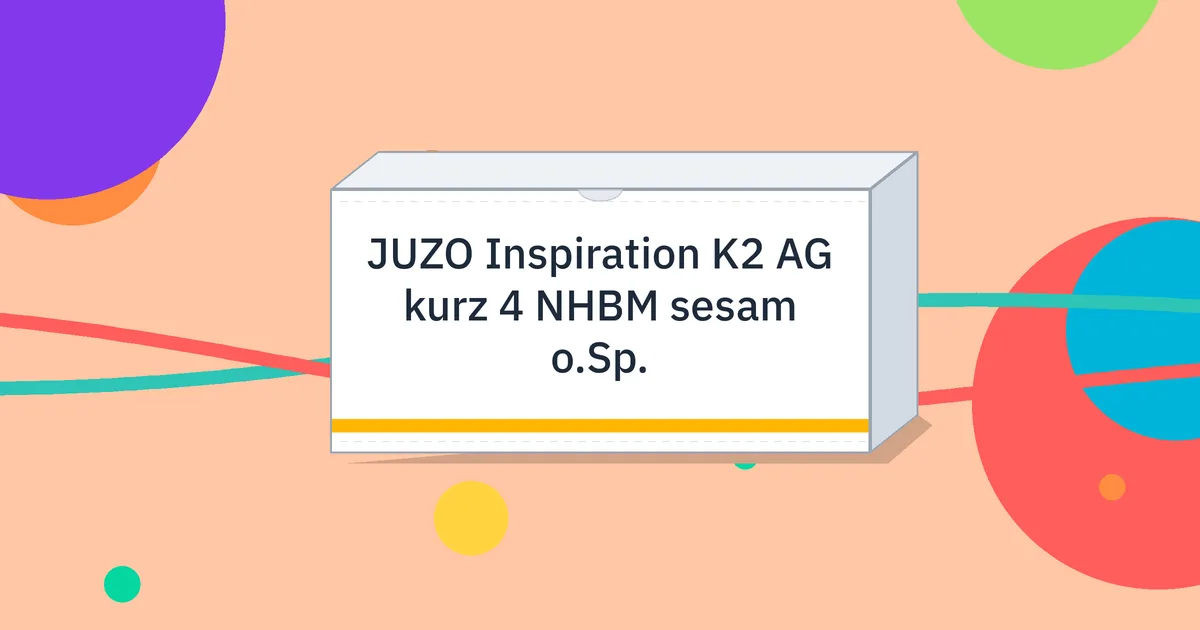 Symbolbild: Packung mit der Aufschrift JUZO Inspiration K2 AG kurz 4 NHBM sesam o.Sp. (PZN 14949334) – Verfügbarkeit und Bezug in Apotheken in Frankfurt am Main