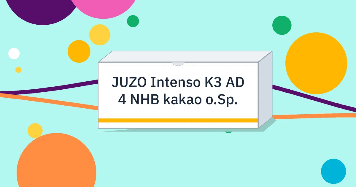 Symbolbild: Packung mit der Aufschrift JUZO Intenso K3 AD 4 NHB kakao o.Sp. (PZN 18641751) – Verfügbarkeit und Bezug in Apotheken in Frankfurt am Main
