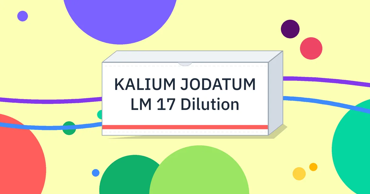 Symbolbild: Packung mit der Aufschrift KALIUM JODATUM LM 17 Dilution (PZN 12922489) – Verfügbarkeit und Bezug in Apotheken in Frankfurt am Main