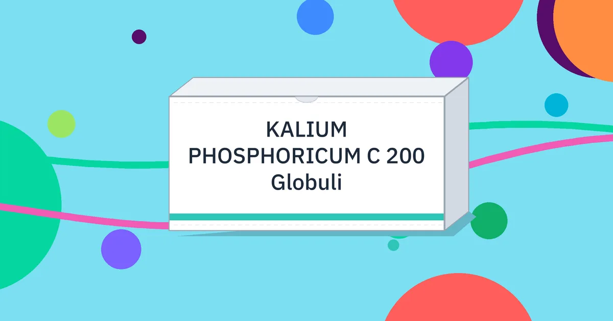 Symbolbild: Packung mit der Aufschrift KALIUM PHOSPHORICUM C 200 Globuli (PZN 15305372) – Verfügbarkeit und Bezug in Apotheken in Frankfurt am Main