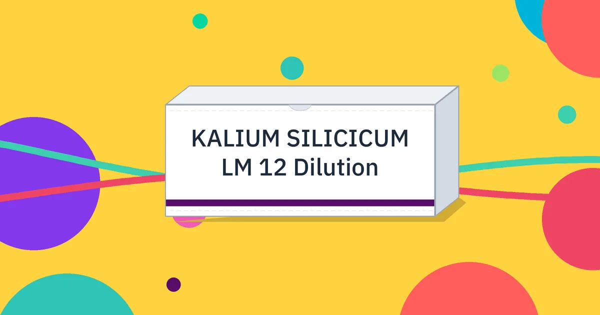 Symbolbild: Packung mit der Aufschrift KALIUM SILICICUM LM 12 Dilution (PZN 12925890) – Verfügbarkeit und Bezug in Apotheken in Frankfurt am Main