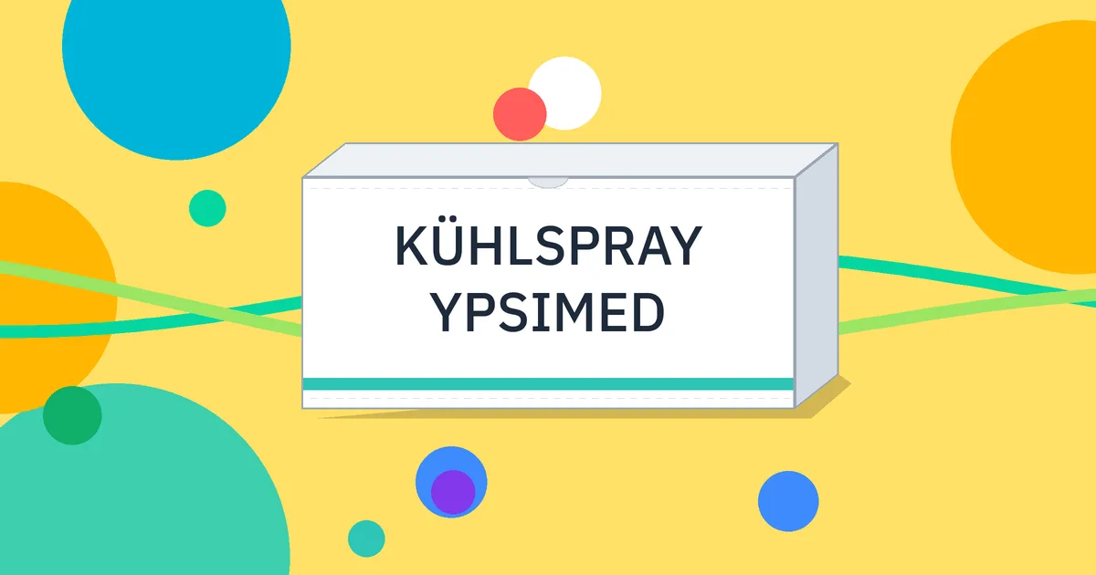 Symbolbild: Packung mit der Aufschrift KÜHLSPRAY YPSIMED (PZN 05100338) – Verfügbarkeit und Bezug in Apotheken in Frankfurt am Main