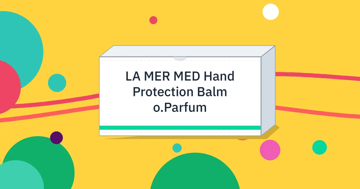 Symbolbild: Packung mit der Aufschrift LA MER MED Hand Protection Balm o.Parfum (PZN 18066436) – Verfügbarkeit und Bezug in Apotheken in Frankfurt am Main