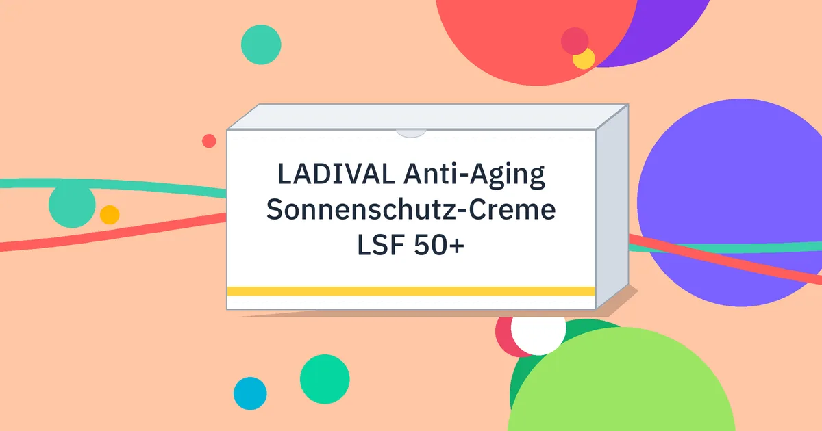 Symbolbild: Packung mit der Aufschrift LADIVAL Anti-Aging Sonnenschutz-Creme LSF 50+ (PZN 19742856) – Verfügbarkeit und Bezug in Apotheken in Frankfurt am Main