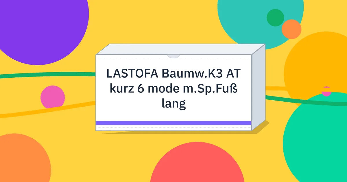 Symbolbild: Packung mit der Aufschrift LASTOFA Baumw.K3 AT kurz 6 mode m.Sp.Fuß lang (PZN 01958550) – Verfügbarkeit und Bezug in Apotheken in Frankfurt am Main