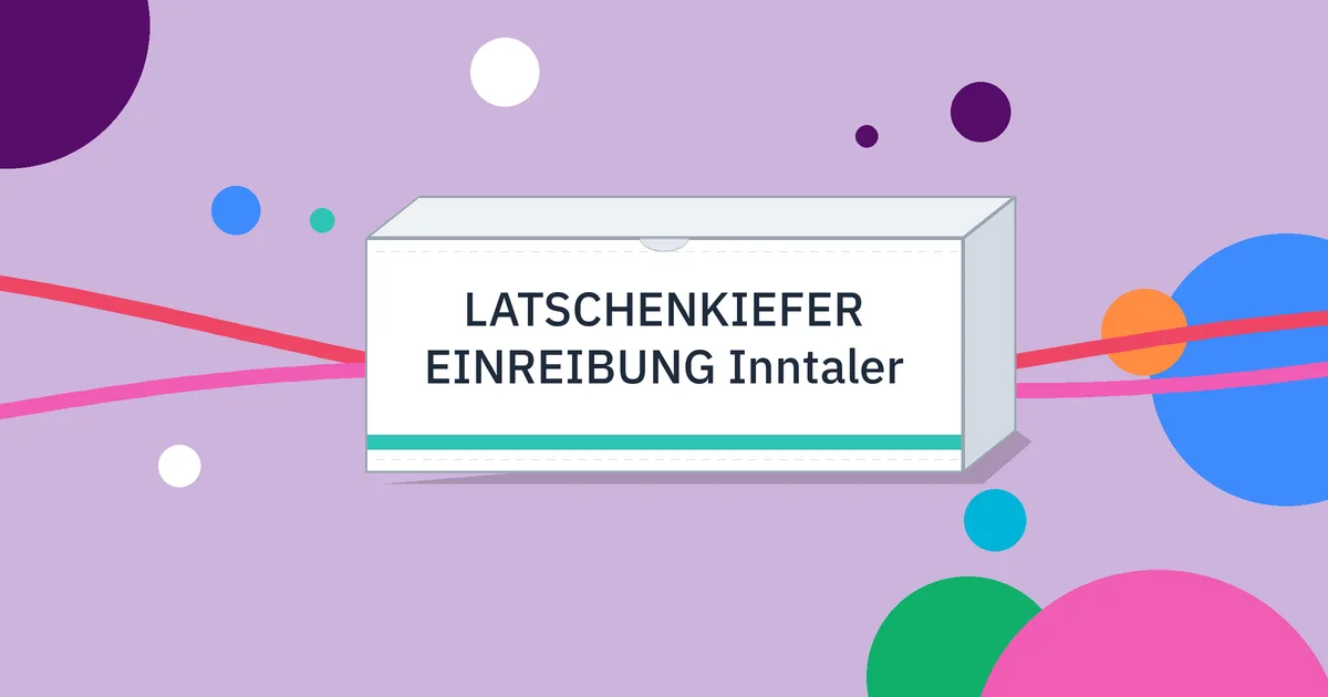 Symbolbild: Packung mit der Aufschrift LATSCHENKIEFER EINREIBUNG Inntaler (PZN 13514344) – Verfügbarkeit und Bezug in Apotheken in Frankfurt am Main