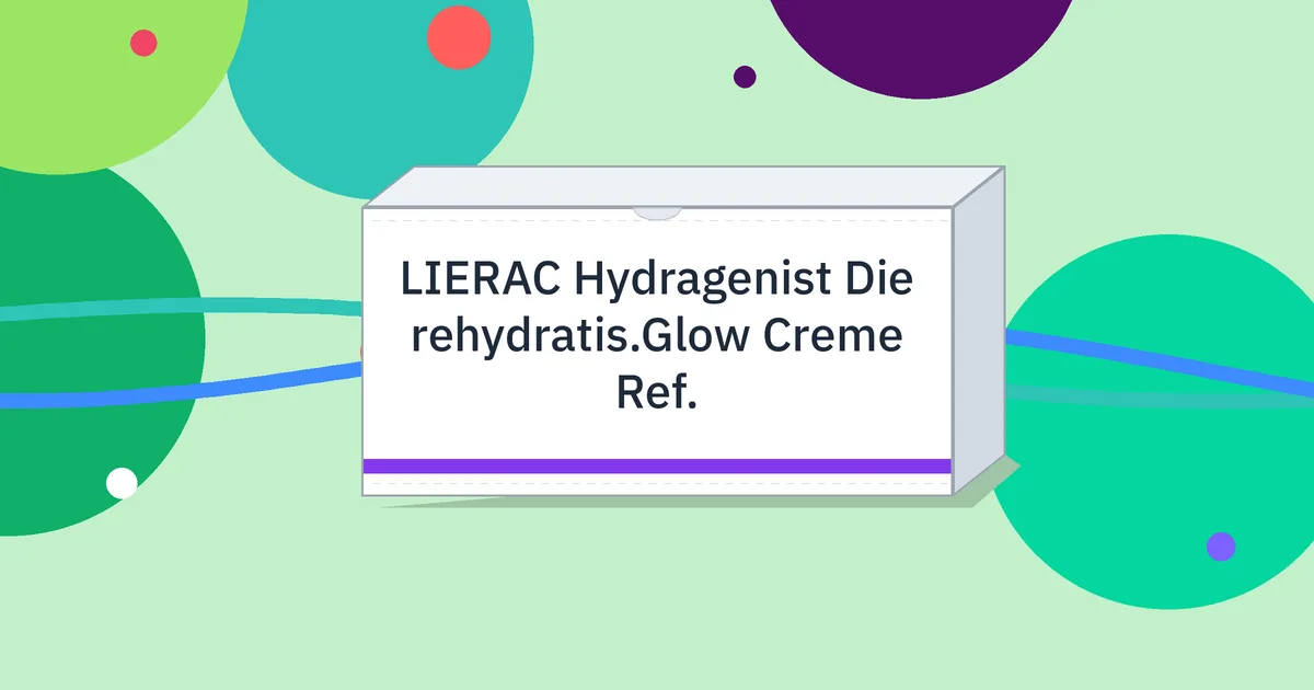 Symbolbild: Packung mit der Aufschrift LIERAC Hydragenist Die rehydratis.Glow Creme Ref. (PZN 18705764) – Verfügbarkeit und Bezug in Apotheken in Frankfurt am Main