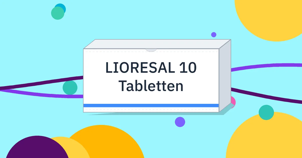 Symbolbild: Packung mit der Aufschrift LIORESAL 10 Tabletten (PZN 02499937) – Verfügbarkeit und Bezug in Apotheken in Frankfurt am Main
