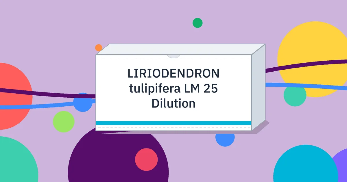 Symbolbild: Packung mit der Aufschrift LIRIODENDRON tulipifera LM 25 Dilution (PZN 13531207) – Verfügbarkeit und Bezug in Apotheken in Frankfurt am Main