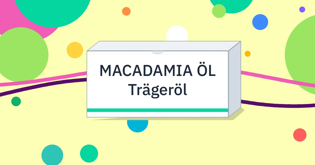 Symbolbild: Packung mit der Aufschrift MACADAMIA ÖL Trägeröl (PZN 17949694) – Verfügbarkeit und Bezug in Apotheken in Frankfurt am Main