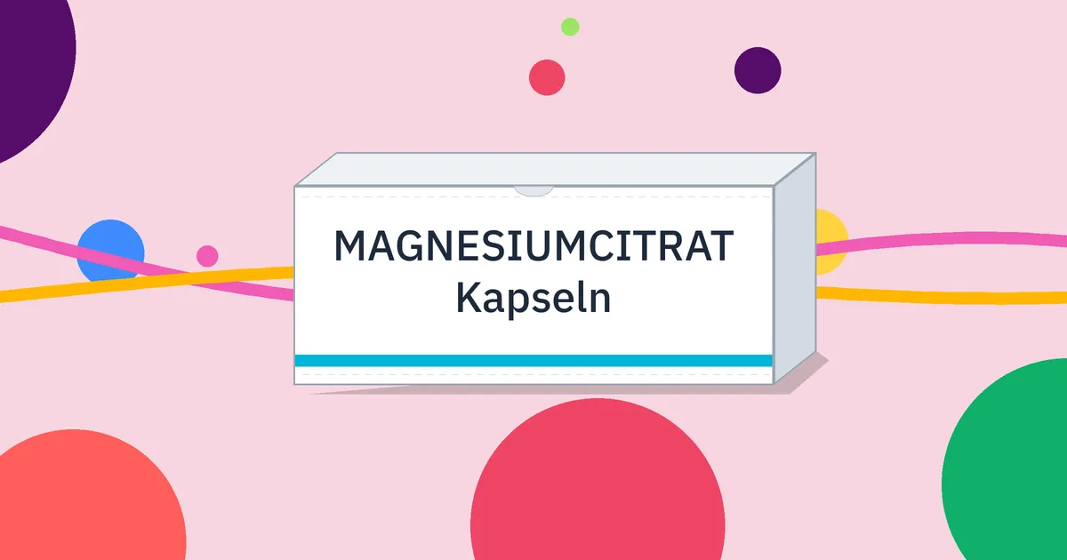 Symbolbild: Packung mit der Aufschrift MAGNESIUMCITRAT Kapseln (PZN 11610339) – Verfügbarkeit und Bezug in Apotheken in Frankfurt am Main