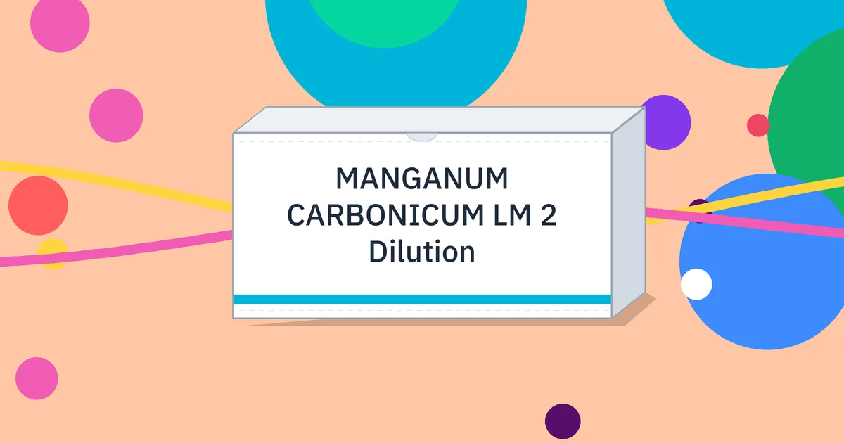 Symbolbild: Packung mit der Aufschrift MANGANUM CARBONICUM LM 2 Dilution (PZN 12942693) – Verfügbarkeit und Bezug in Apotheken in Frankfurt am Main